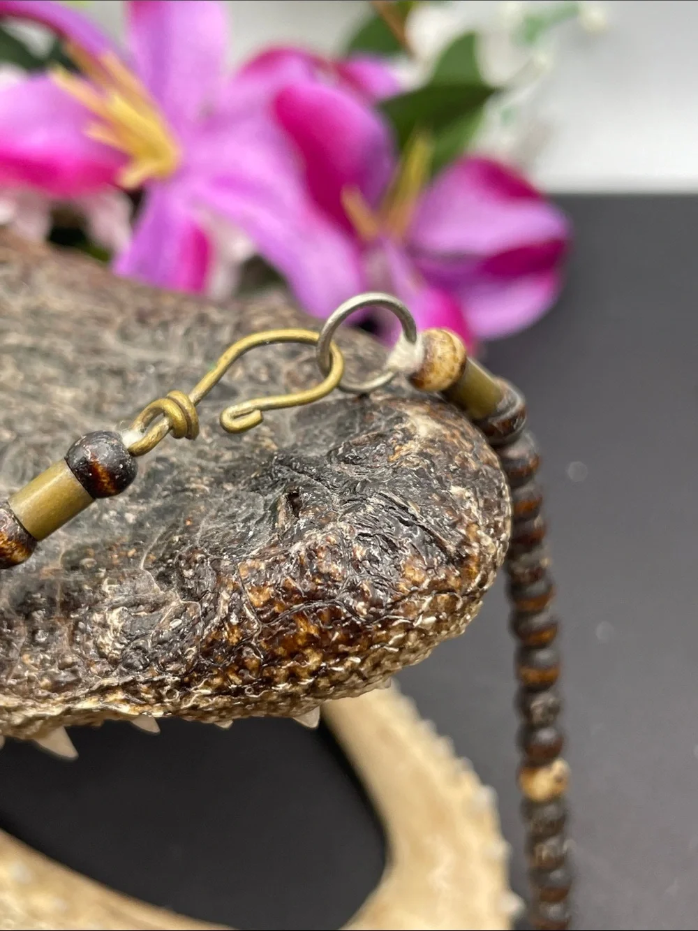The Unbranded Brand | Jewelry | Dyed Yak Bone Necklace Elephant Pattern ...